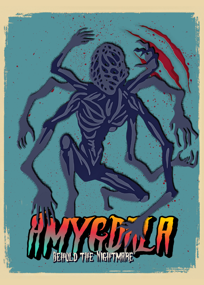 Amygdala Minimalist Poster – Bloodborne Gaming Poster – Brighton Posters