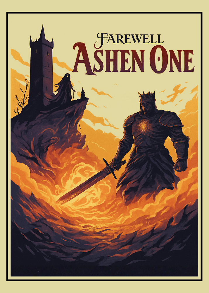 Farewell Ashen One Minimalist Poster – Dark Souls Gaming Poster ...
