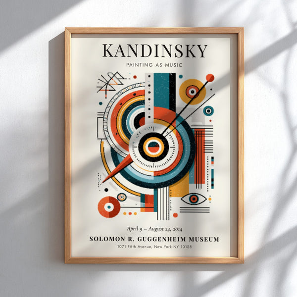 Painting as Music Poster - Kandinsky Inspired Wall Art – Brighton Posters