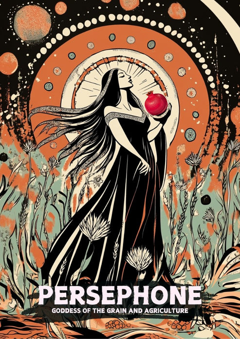 Persephone Goddess Poster - Ancient Greek Artwork – Brighton Posters