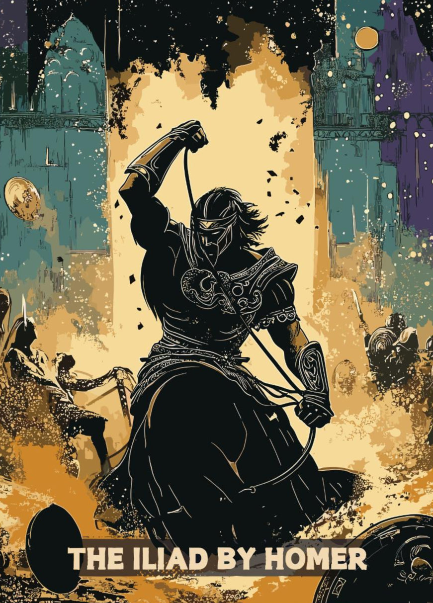 The Iliad of Homer Book Poster - Greek Mythology Artwork – Brighton Posters