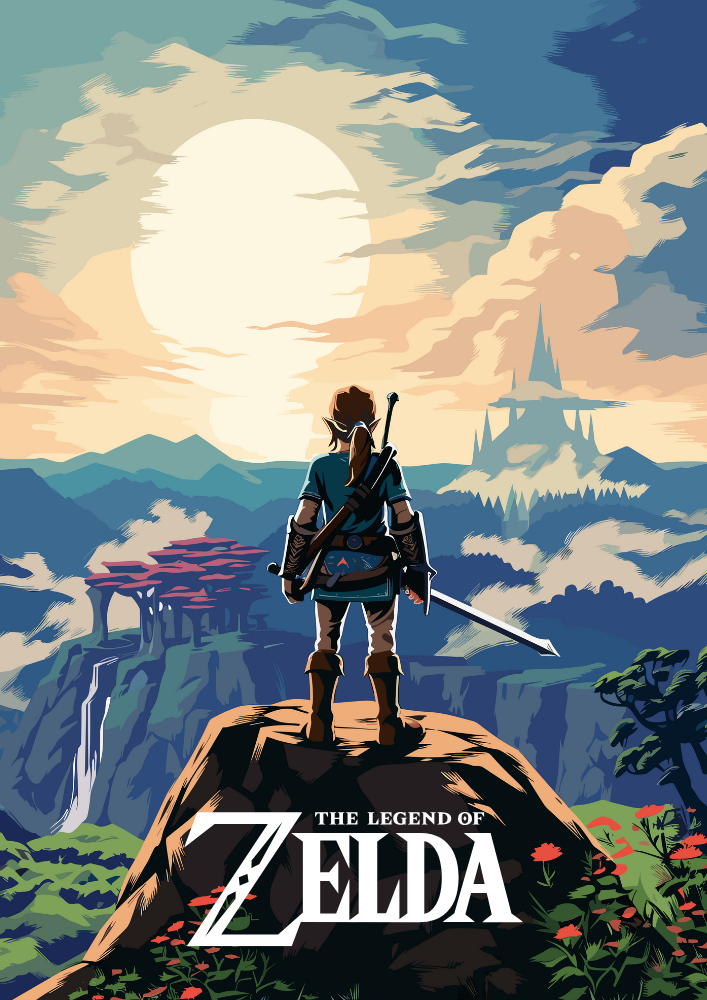 The Legend of Zelda Poster – Epic Gaming Room Wall Art – Brighton Posters