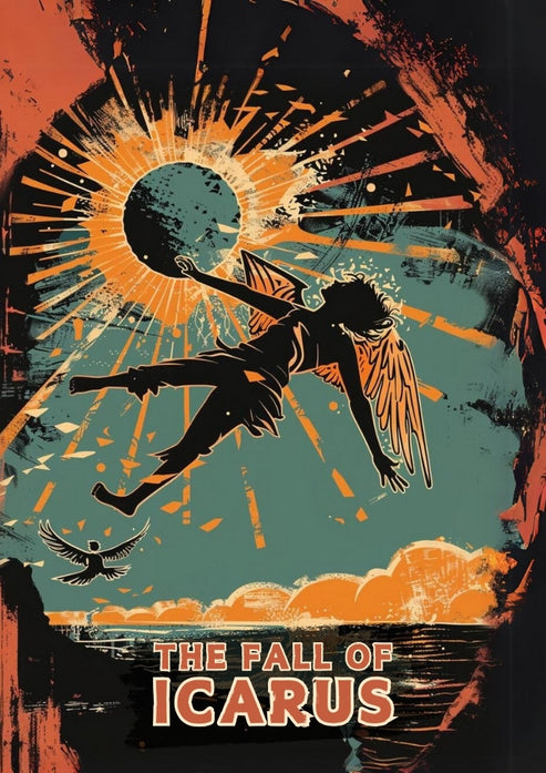 The Fall of Icarus Greek Mythology Poster – Brighton Posters