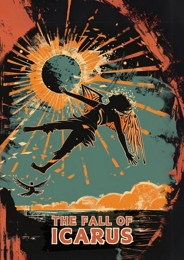 The Fall of Icarus Greek Mythology Poster – Brighton Posters