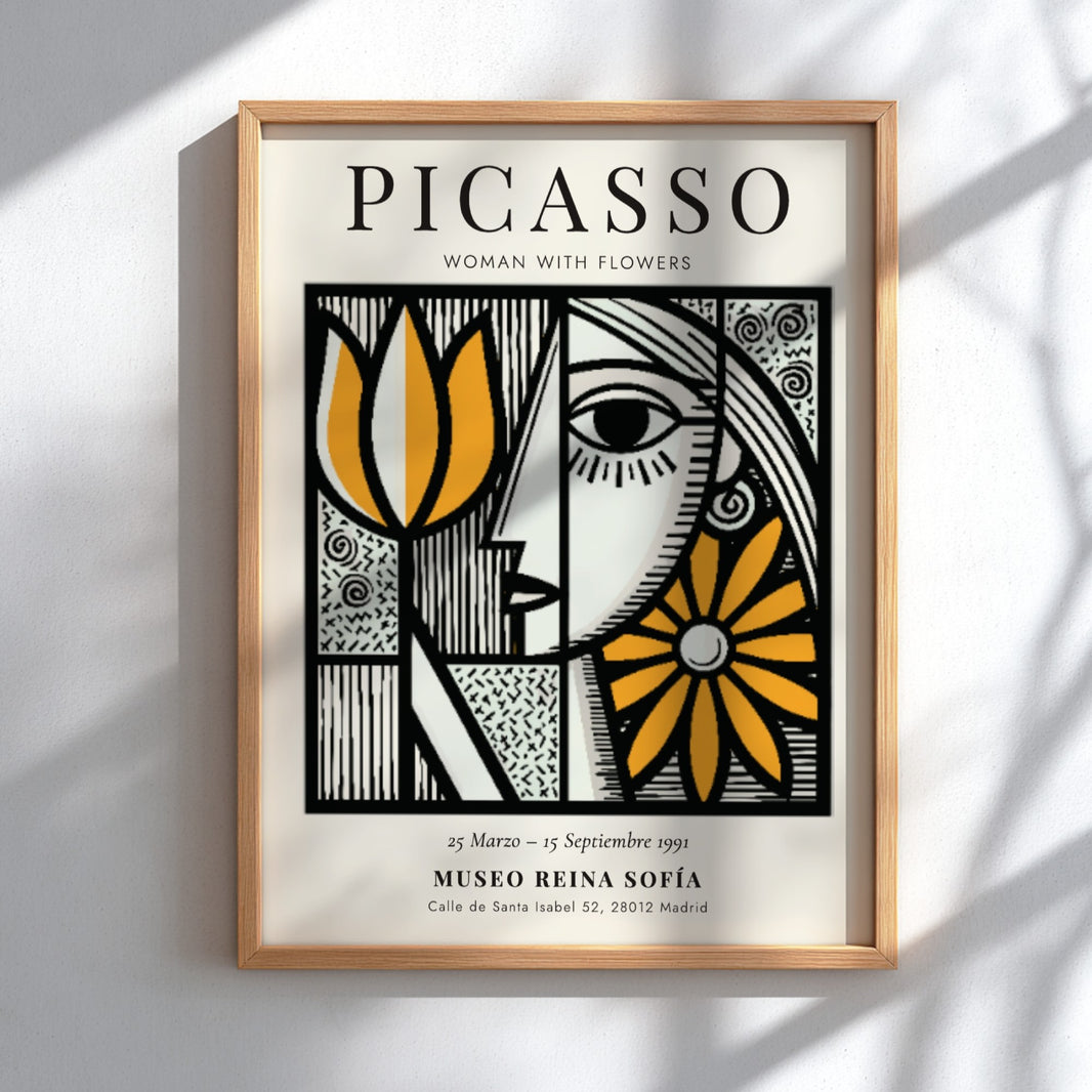 Picasso-Inspired Cubist Line Art Posters – Brighton Posters