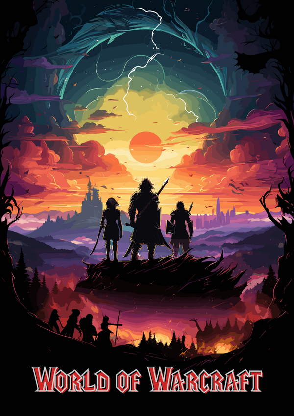 World of Warcraft Poster – Epic Fantasy Gaming Wall Art for WoW Fans ...