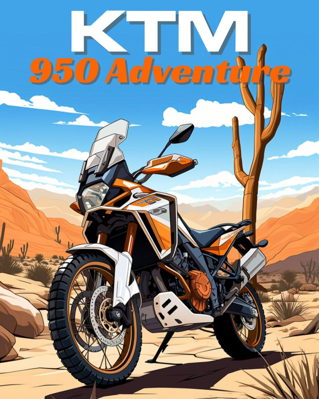 KTM 950 Adventure Print – BrightonPosters.com