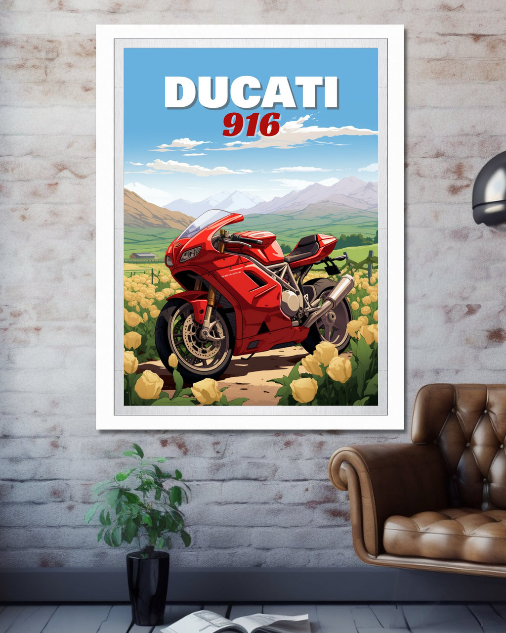 Ducati 916 Print – Brighton Posters