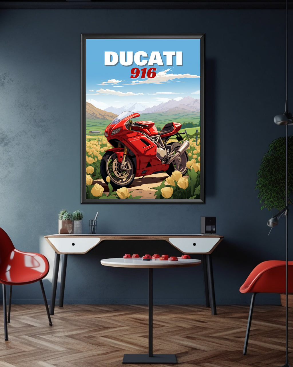 Ducati 916 Print – Brighton Posters