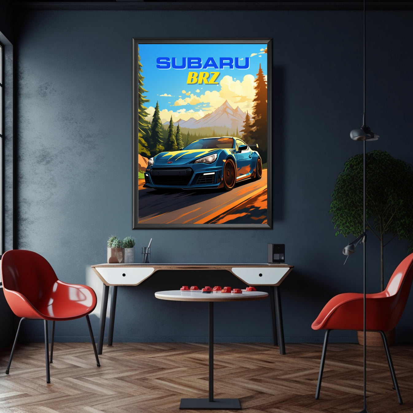Subaru BRZ Print, 2010s – Brighton Posters