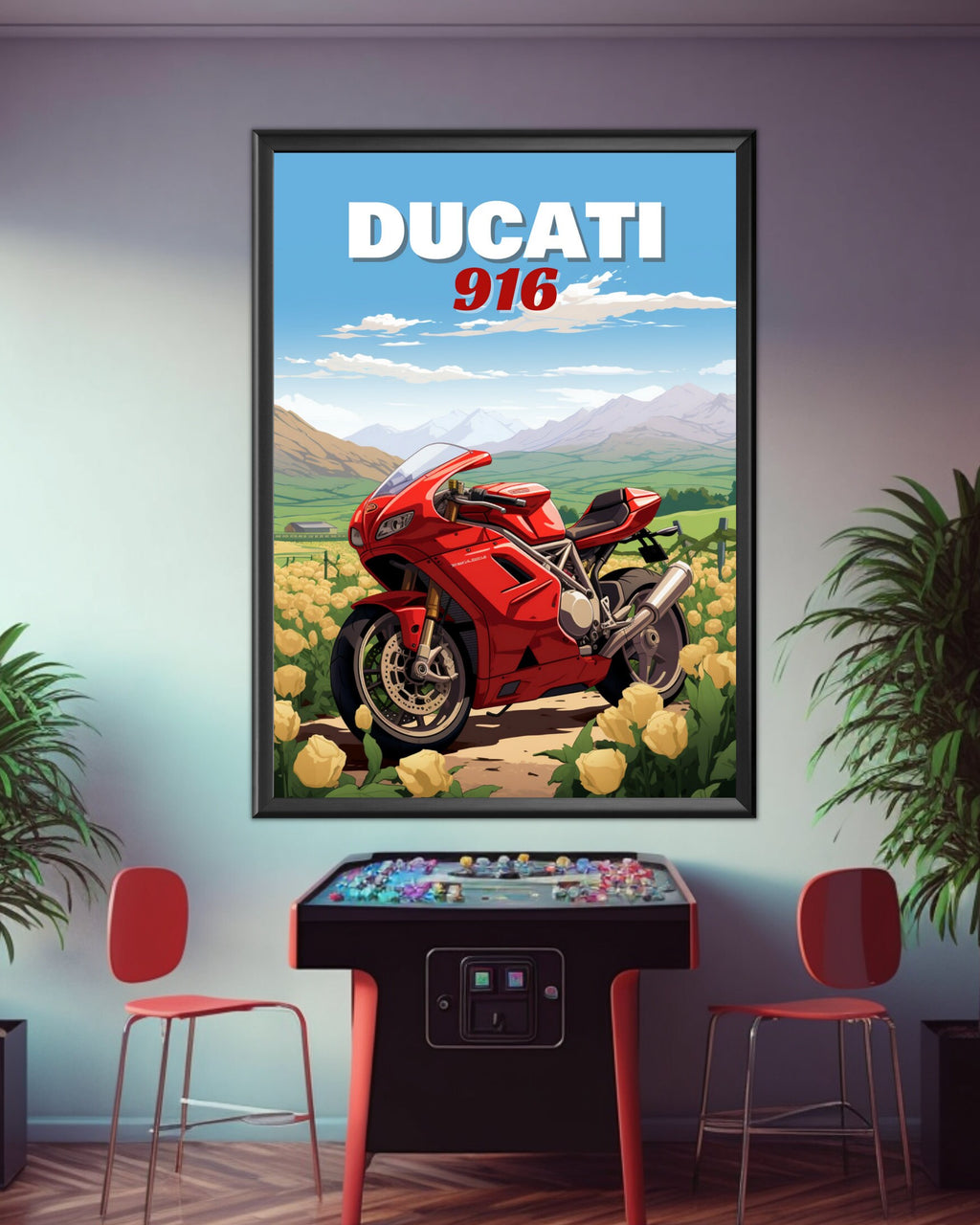 Ducati 916 Print – Brighton Posters