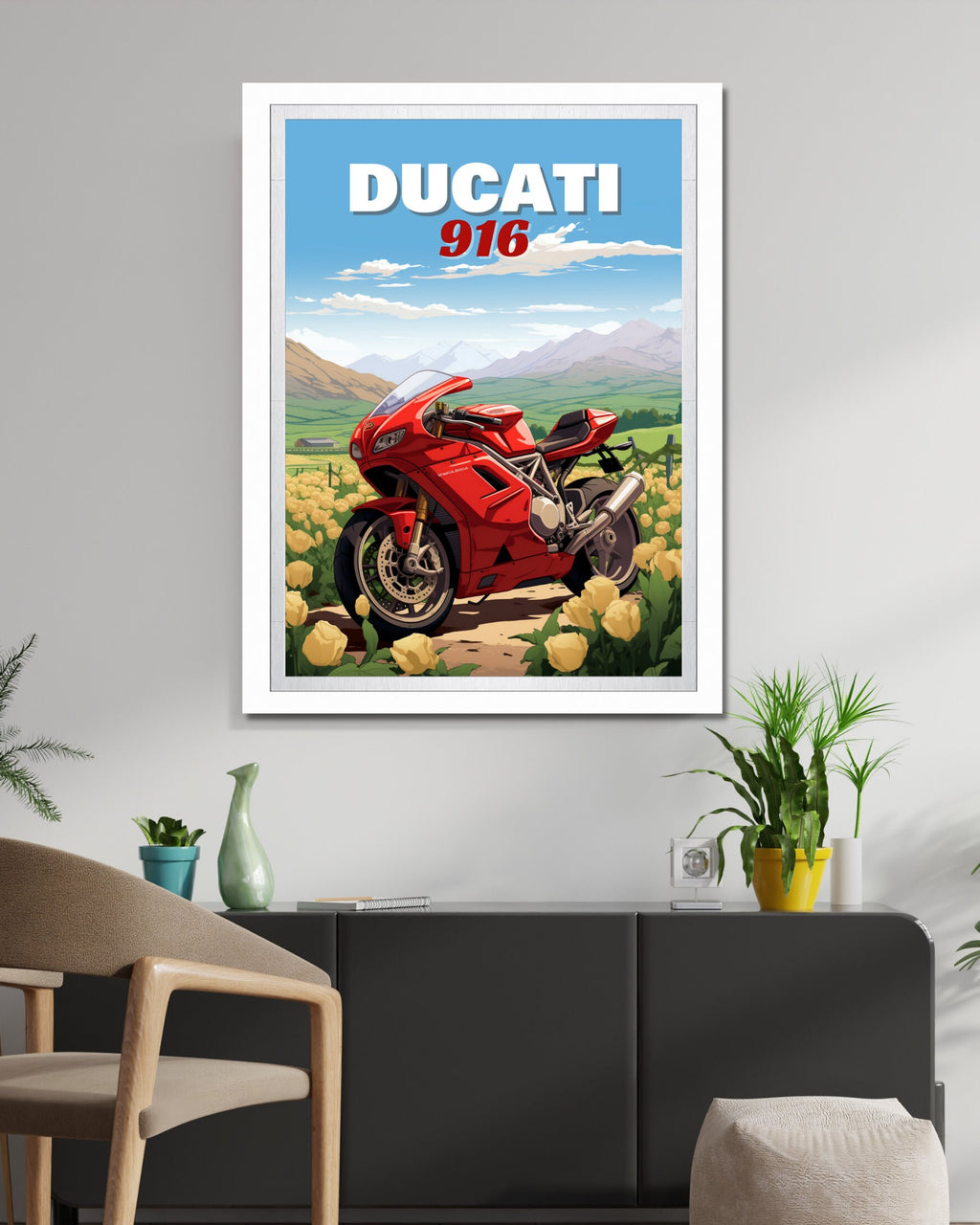 Ducati 916 Print – Brighton Posters