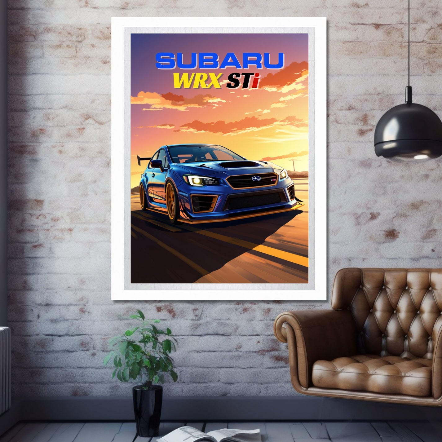 Subaru WRX STi Poster – Japanese Rally Performance Car Wall Art ...