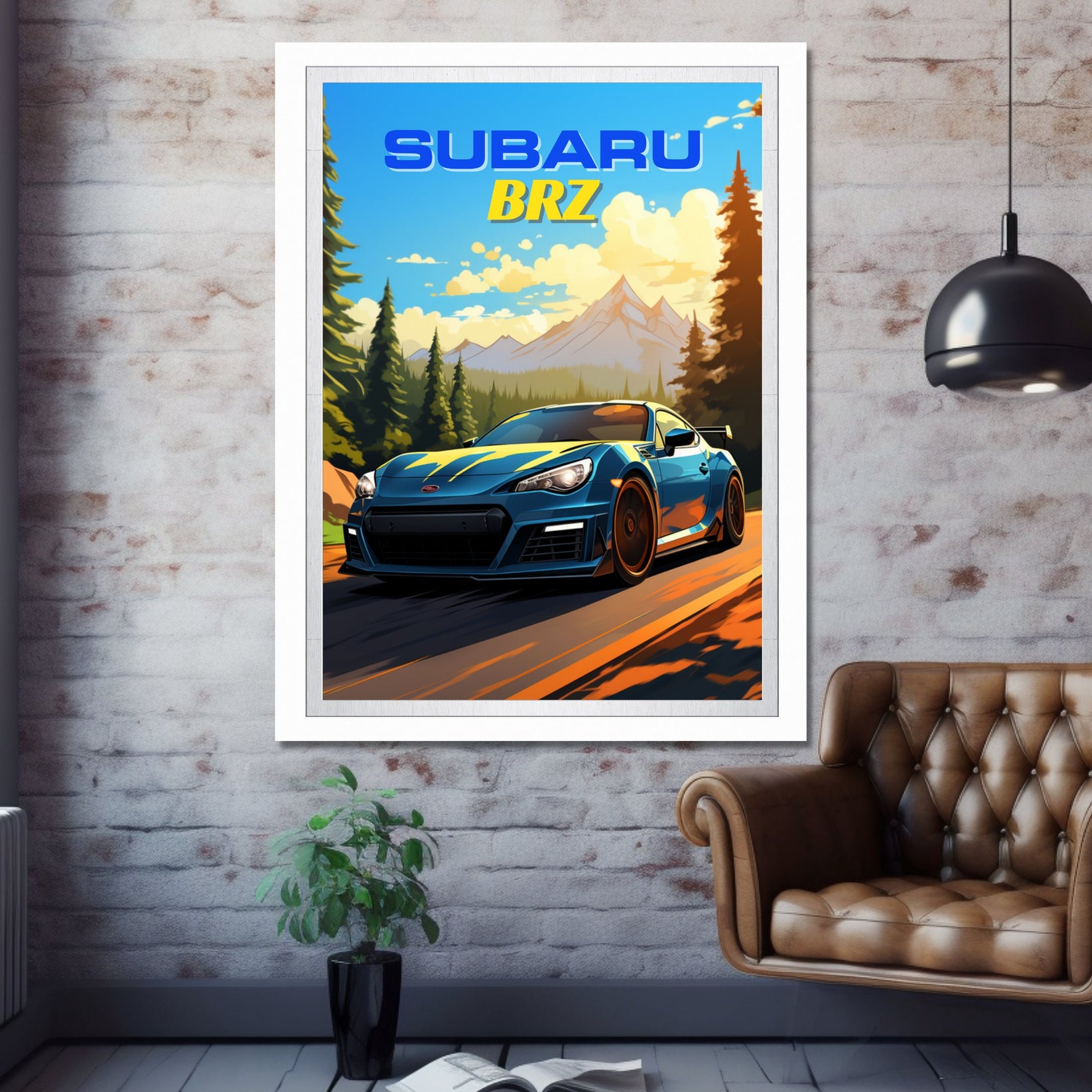 Subaru BRZ Print, 2010s – Brighton Posters