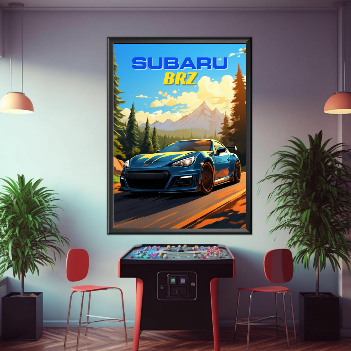 Subaru BRZ Print, 2010s – Brighton Posters
