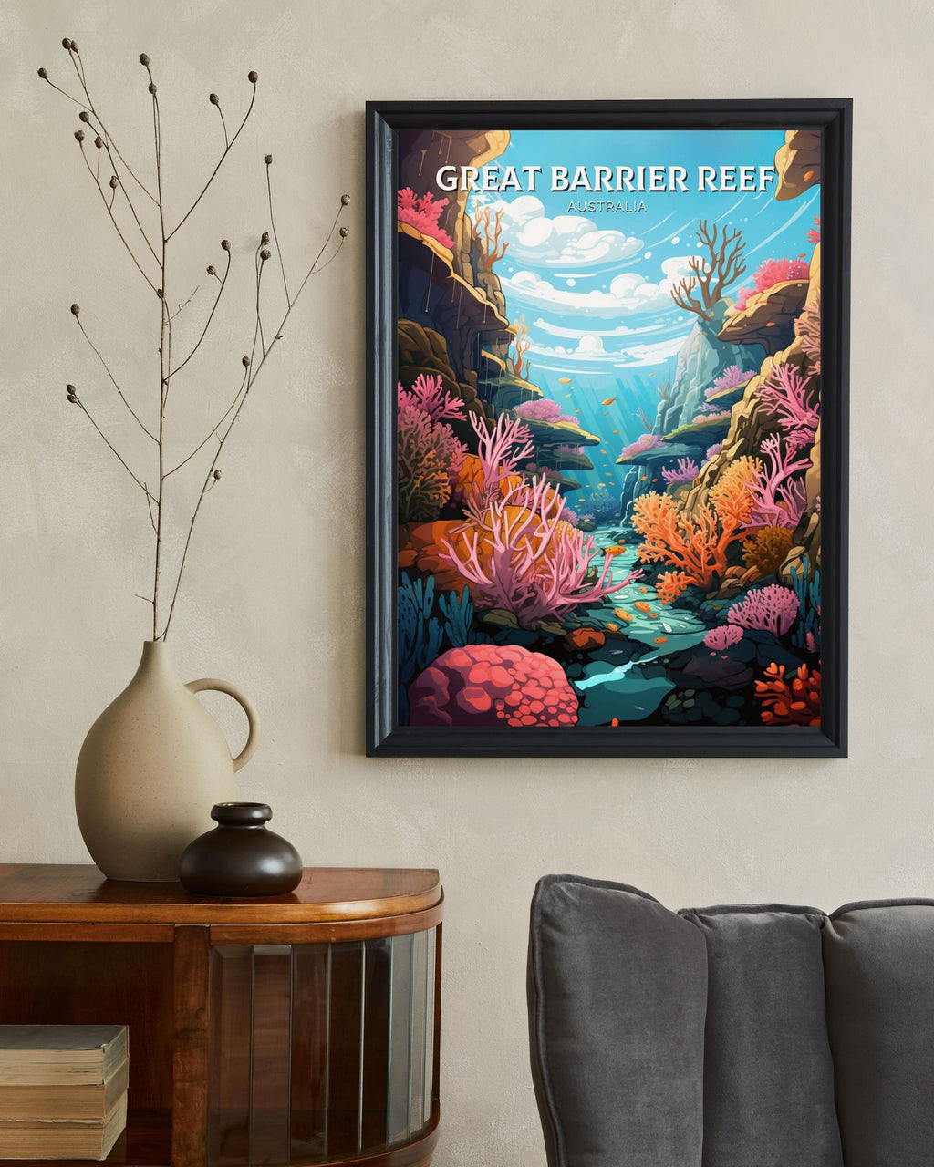 Great Barrier Reef Travel Poster – Brighton Posters