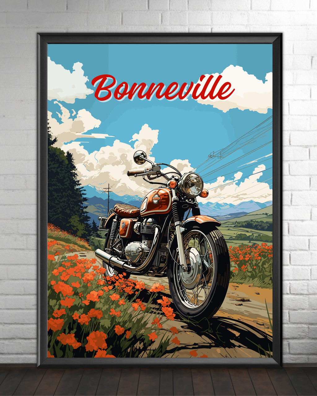 Triumph Bonneville Poster – BrightonPosters.com