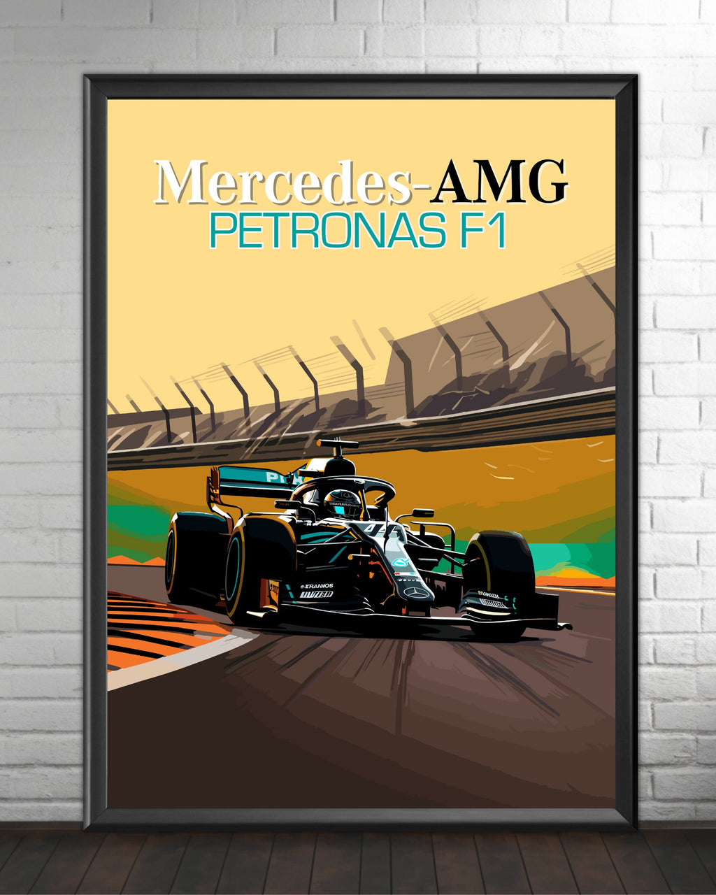 Mercedes-AMG W11 Print - F1 – Brighton Posters