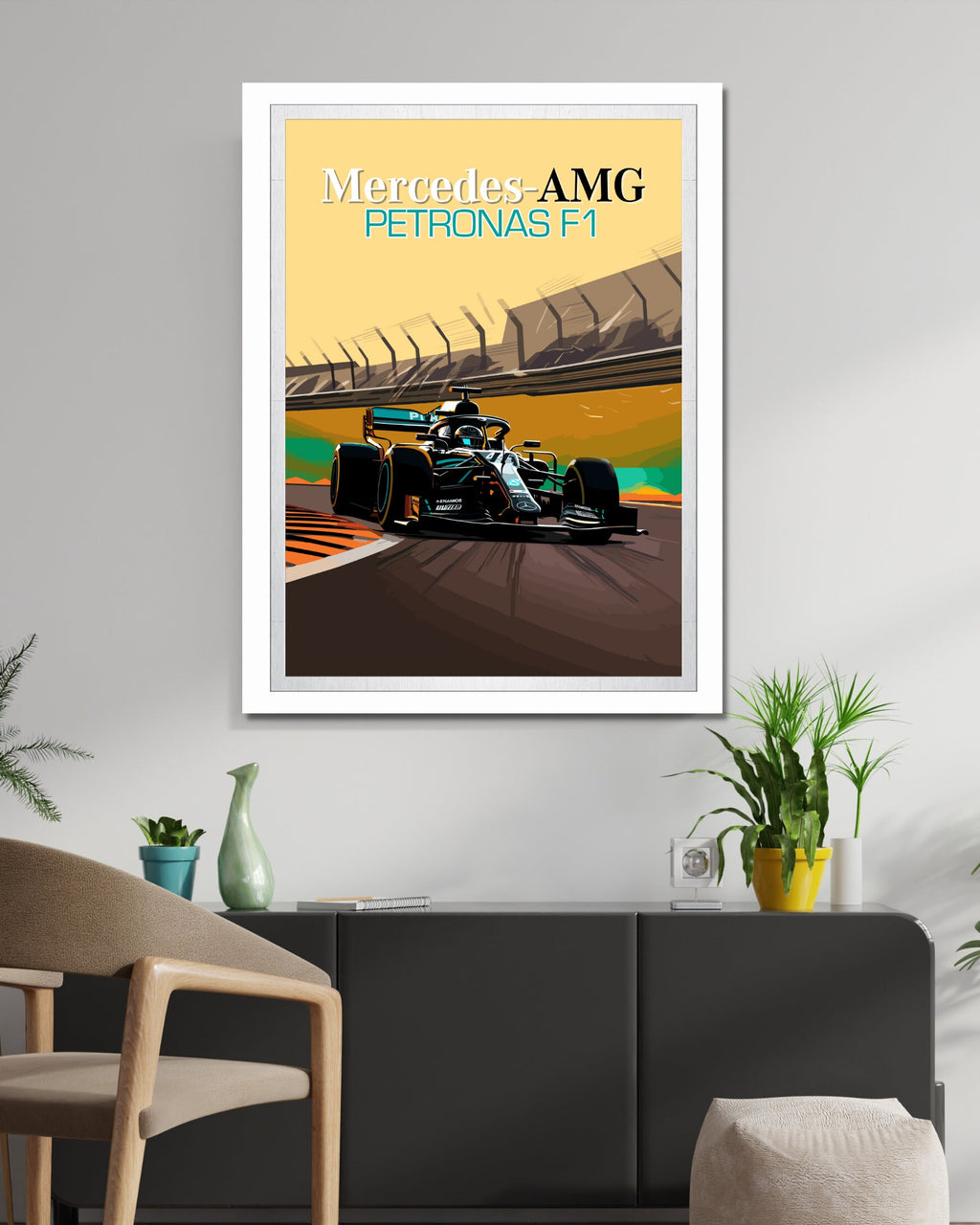 Mercedes-AMG W11 Print - F1 – Brighton Posters