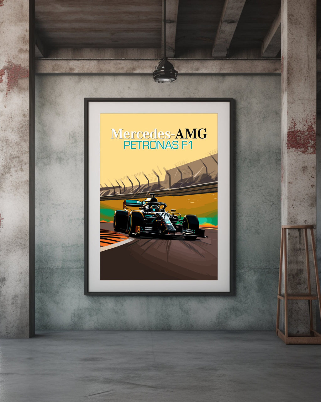 Mercedes-AMG W11 Print - F1 – Brighton Posters