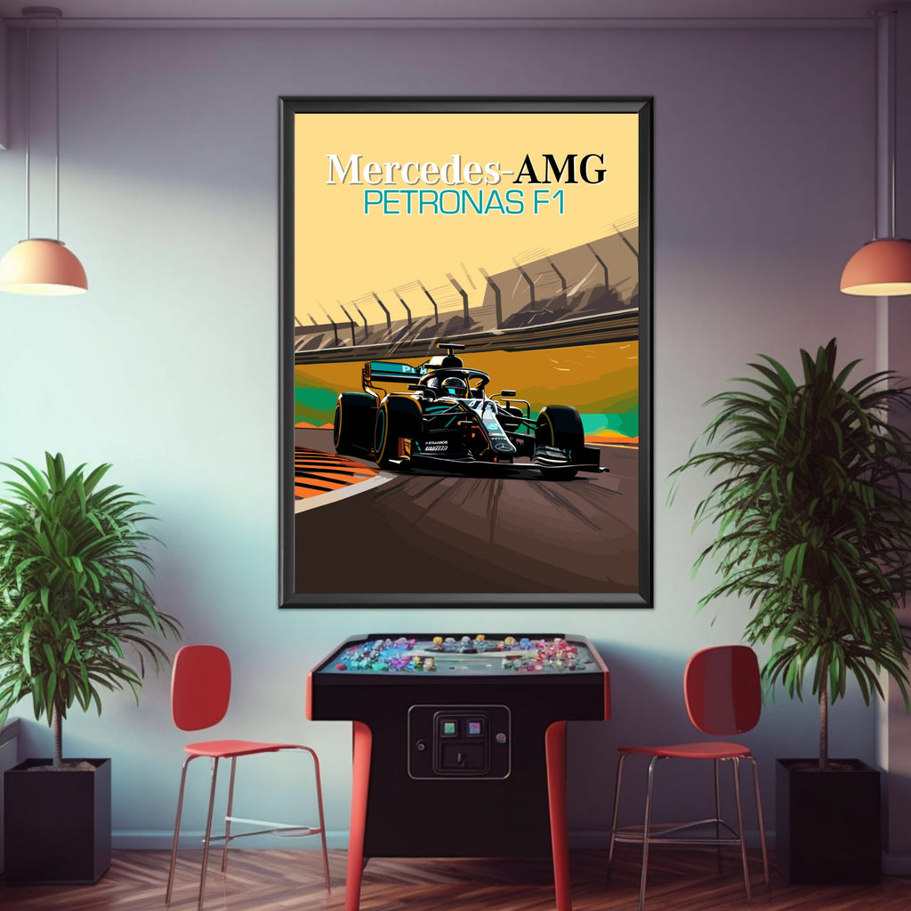 Mercedes-AMG W11 Print - F1 – Brighton Posters