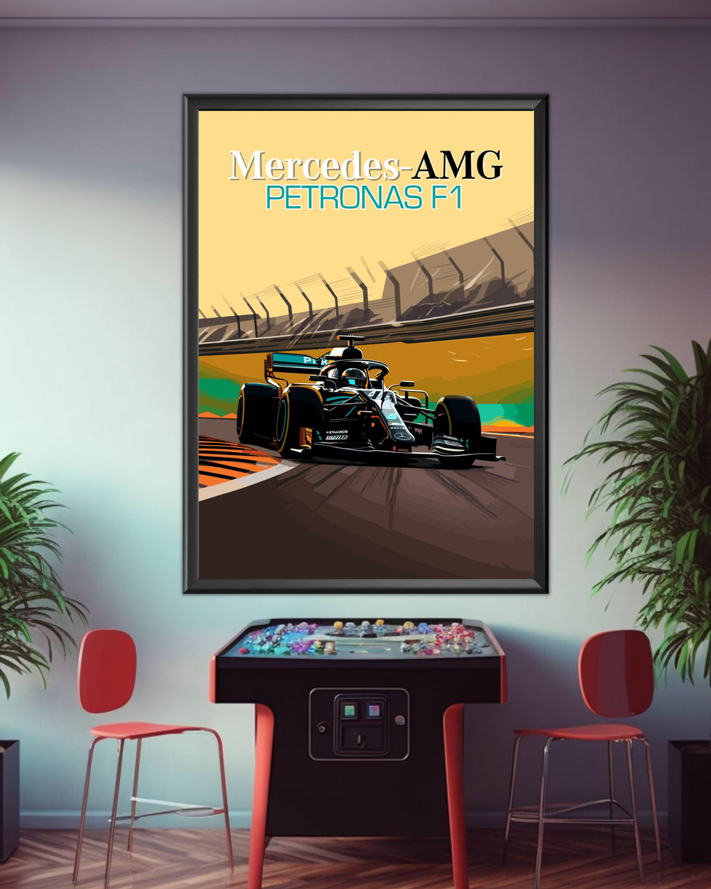 Mercedes-AMG W11 Print - F1 – Brighton Posters