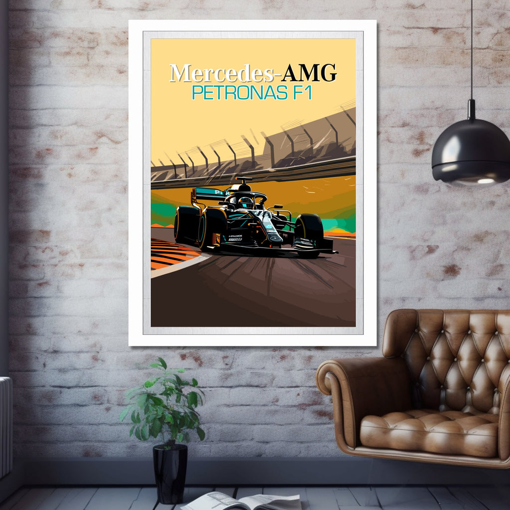 Mercedes-AMG W11 Print - F1 – Brighton Posters