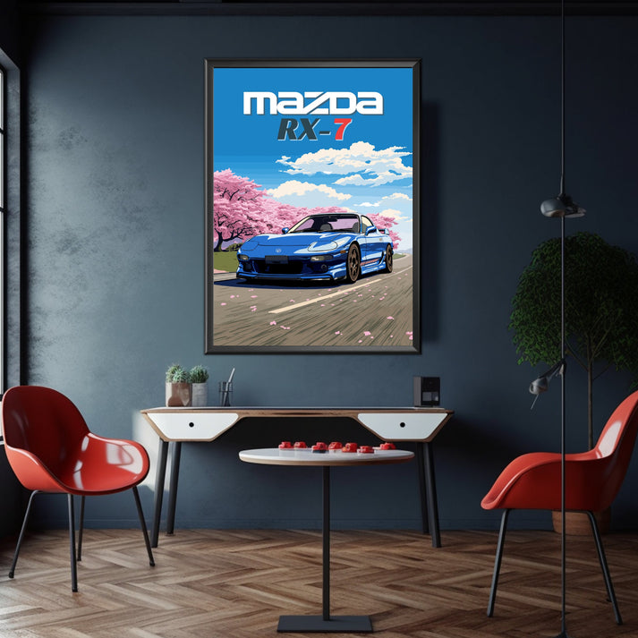 Mazda RX-7 Print, 1990s – Brighton Posters