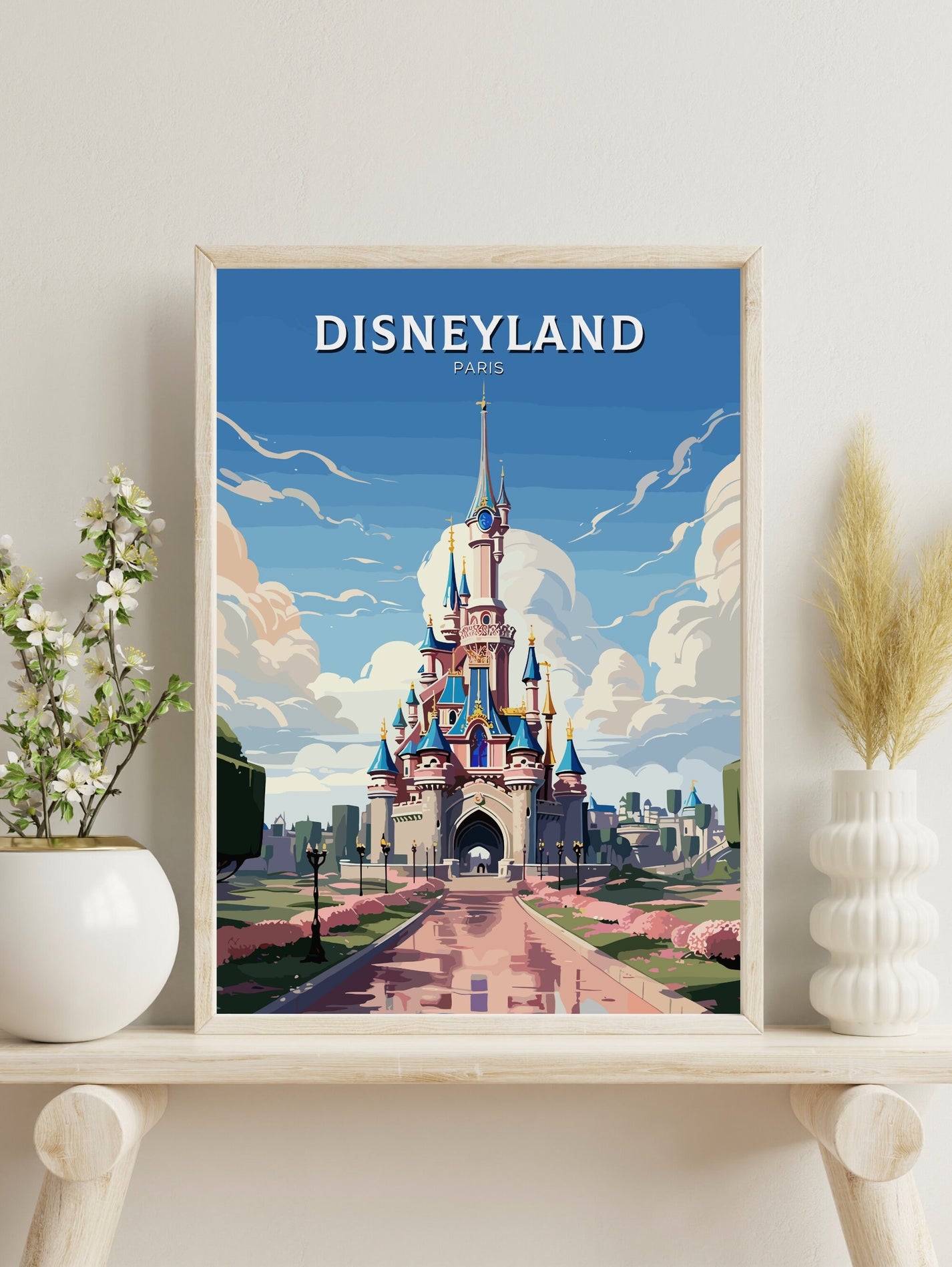 Disneyland Travel Print - Paris Artwork – Brighton Posters