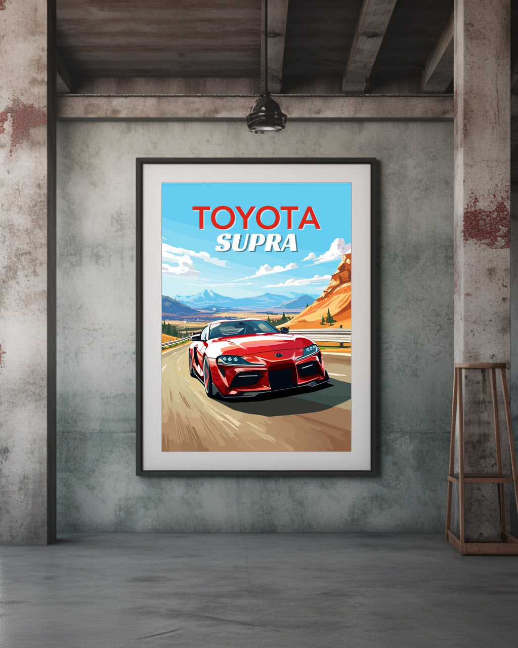 Toyota Supra Poster, Toyota Supra Print, 2020s Car Print, Car Print, C ...