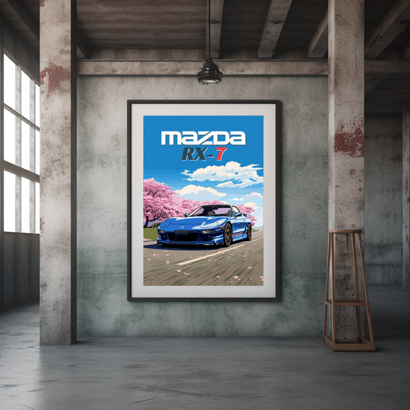 Mazda RX-7 Print, 1990s – Brighton Posters