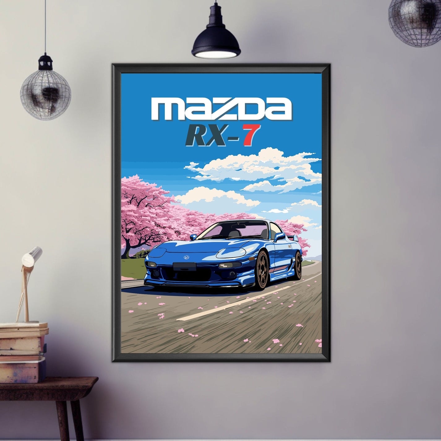 Mazda RX-7 Print, 1990s – Brighton Posters