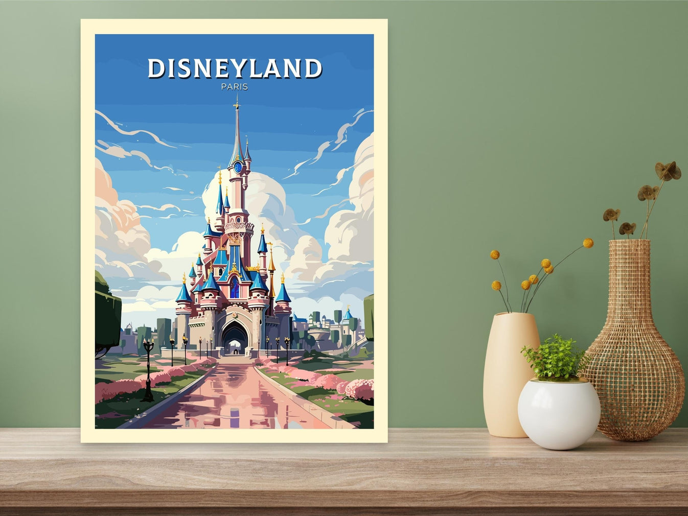 Disneyland Travel Print - Paris Artwork – Brighton Posters
