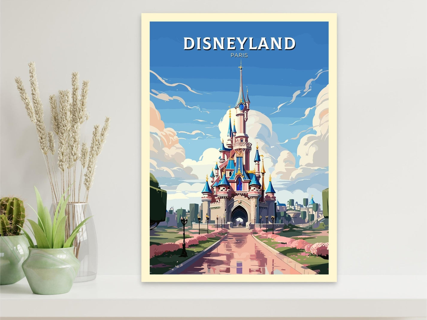 Disneyland Travel Print - Paris Artwork – Brighton Posters