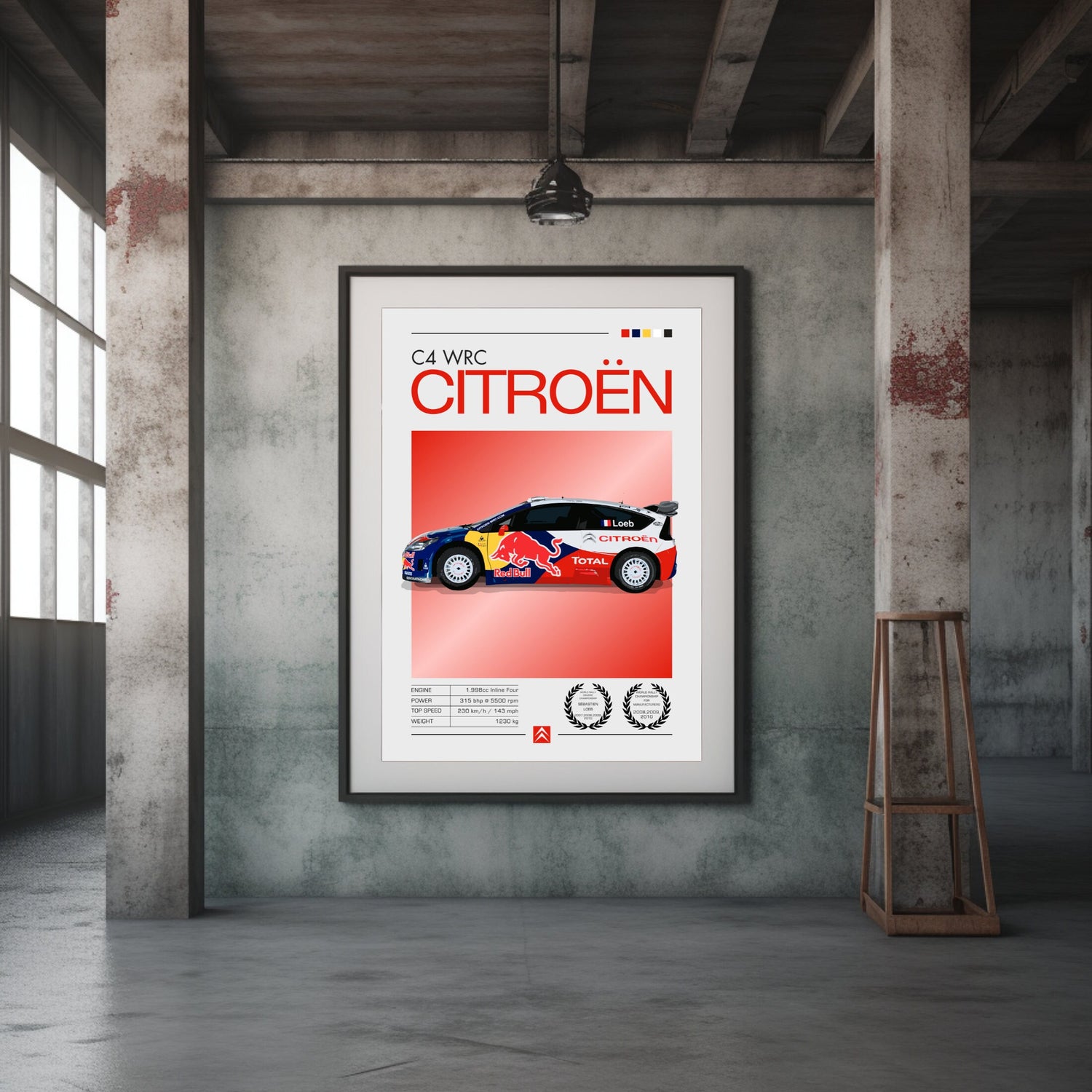Citroen C4 WRC Print – BrightonPosters.com