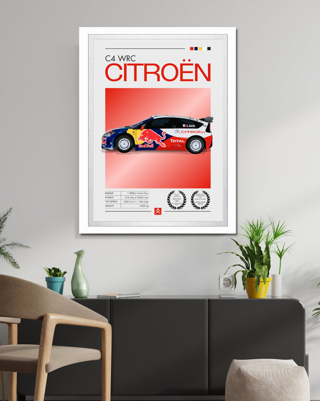 Citroen C4 WRC Print – BrightonPosters.com