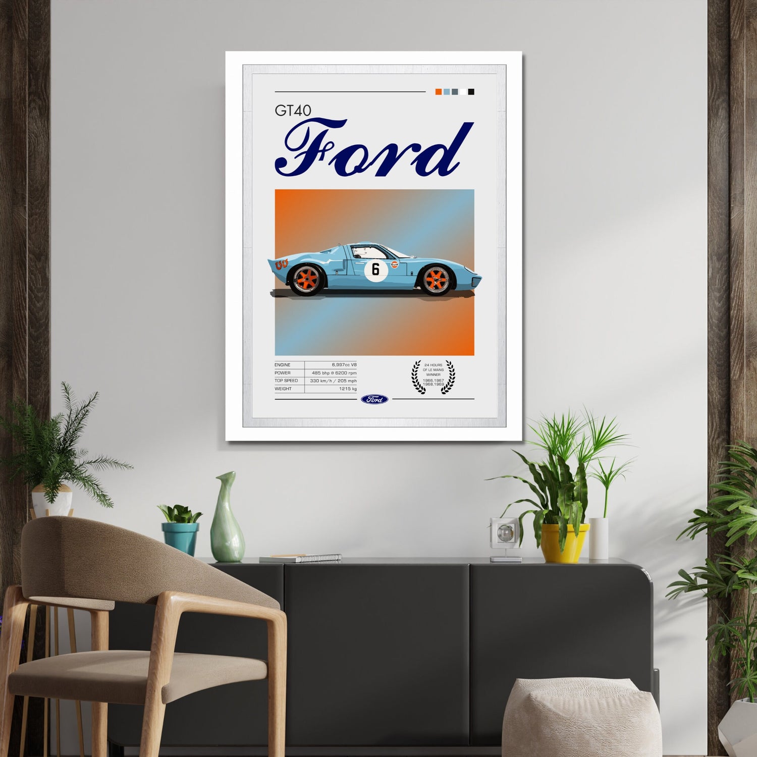 Ford GT40 Poster – Brighton Posters
