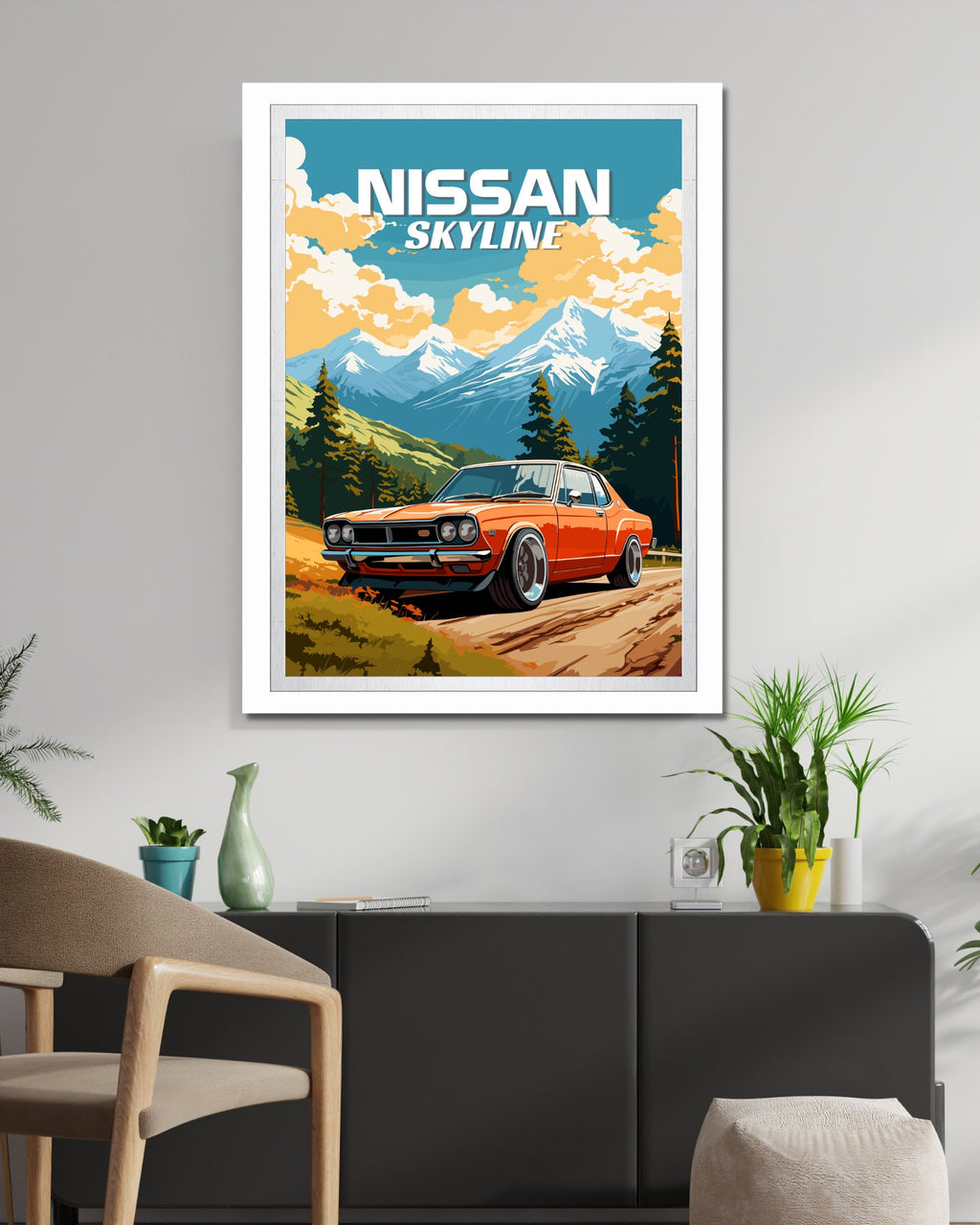 Nissan Skyline 1st Gen Print, 1960s Car Print, Nissan Skyline 1st Gen ...