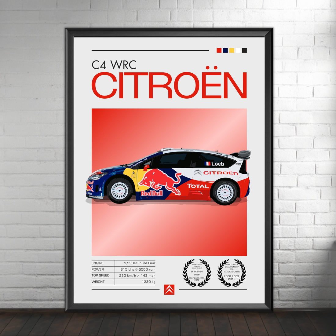 Citroen C4 WRC Print – BrightonPosters.com