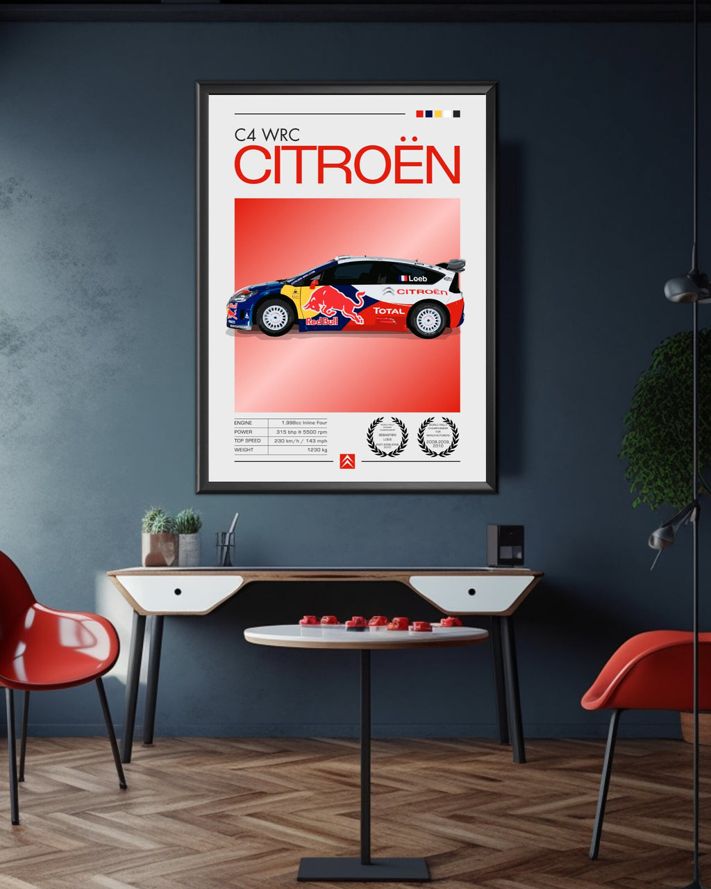 Citroen C4 WRC Print – BrightonPosters.com