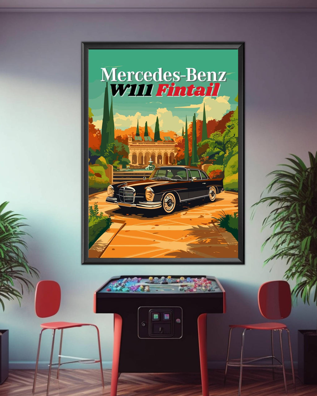 Mercedes-Benz W111 Fintail Poster – Brighton Posters