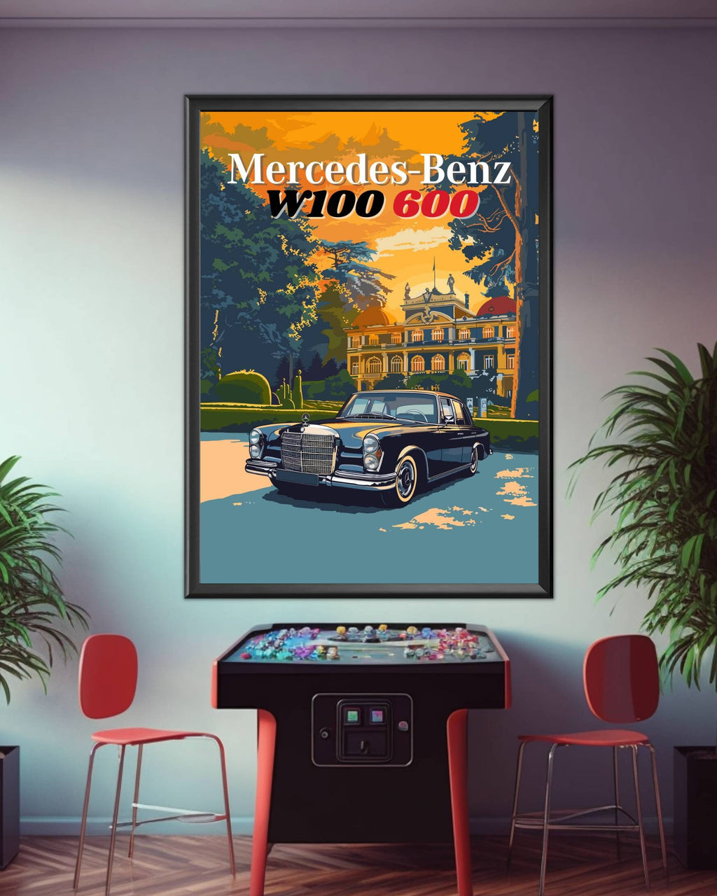 Mercedes-Benz W100 600 Poster – Brighton Posters