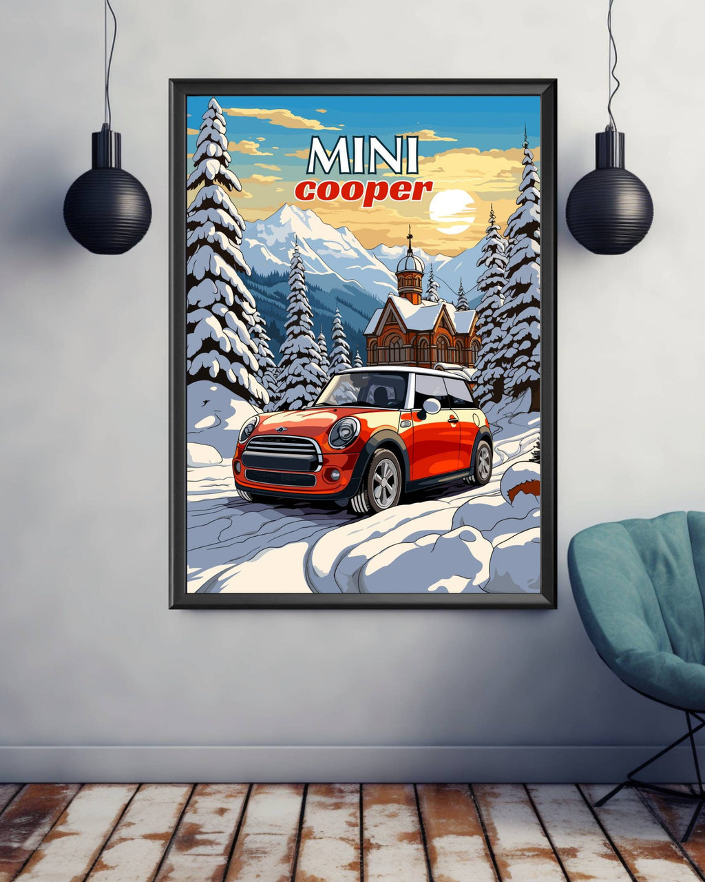 2000s Mini Cooper Print – Brighton Posters