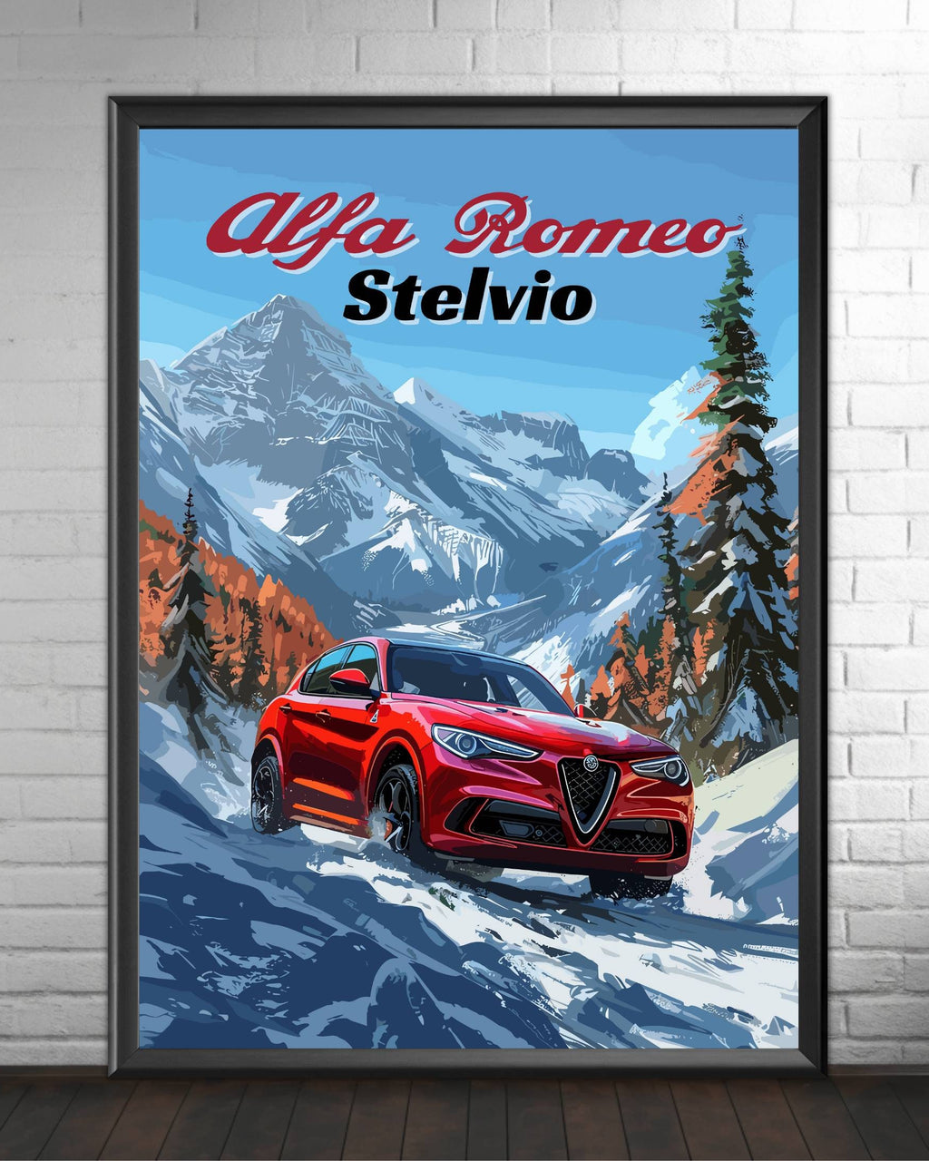 Alfa Romeo Stelvio Poster – Brighton Posters