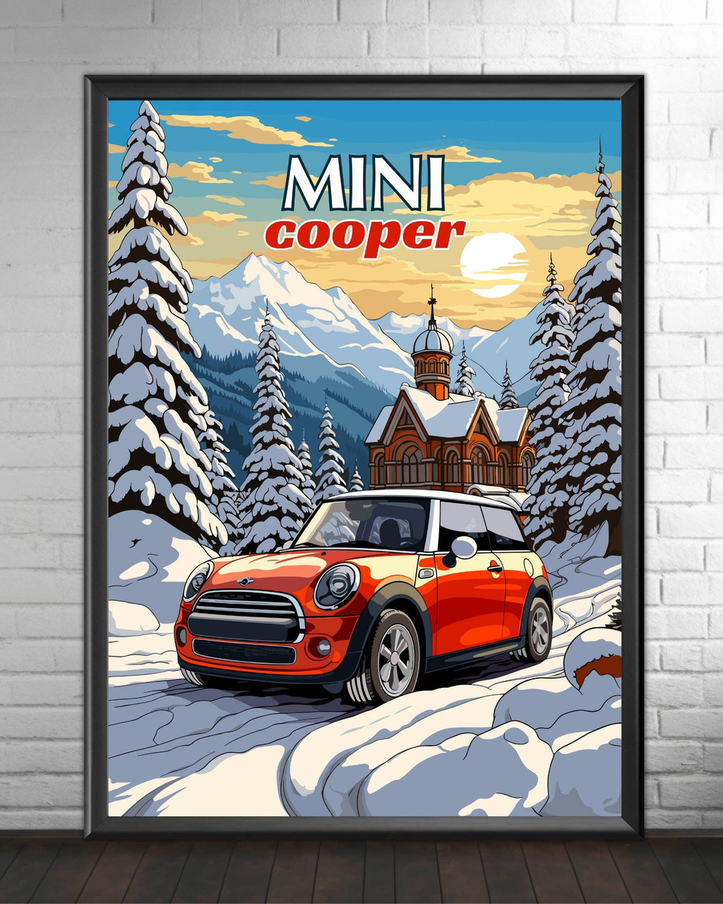 2000s Mini Cooper Print – Brighton Posters