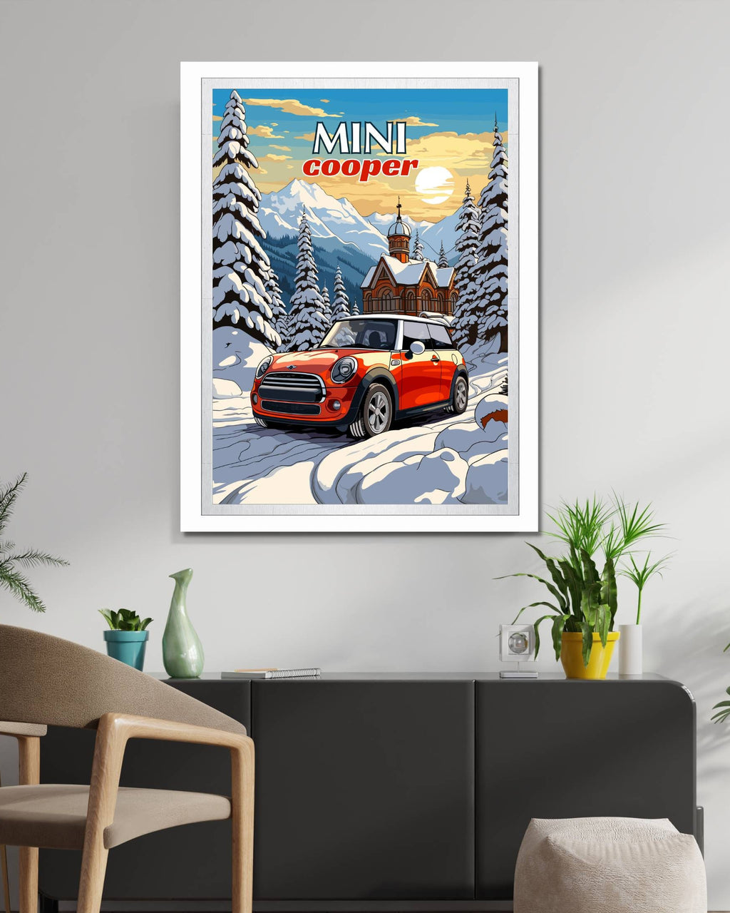 2000s Mini Cooper Print – Brighton Posters