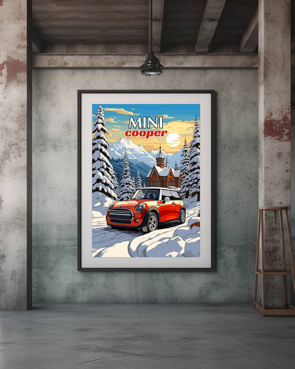 2000s Mini Cooper Print – Brighton Posters