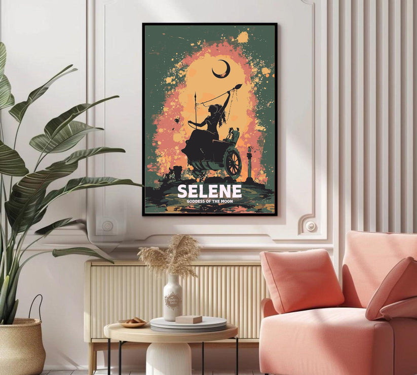 Selene Greek Goddess Poster - Goddess of the Moon Artwork – Brighton ...