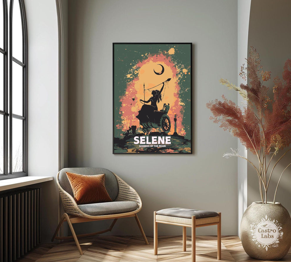 Selene Greek Goddess Poster - Goddess of the Moon Artwork – Brighton ...
