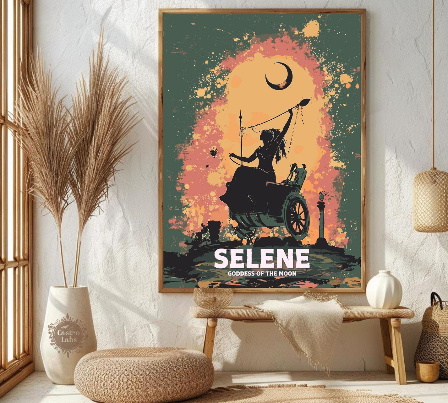 Selene Greek Goddess Poster - Goddess of the Moon Artwork – Brighton ...